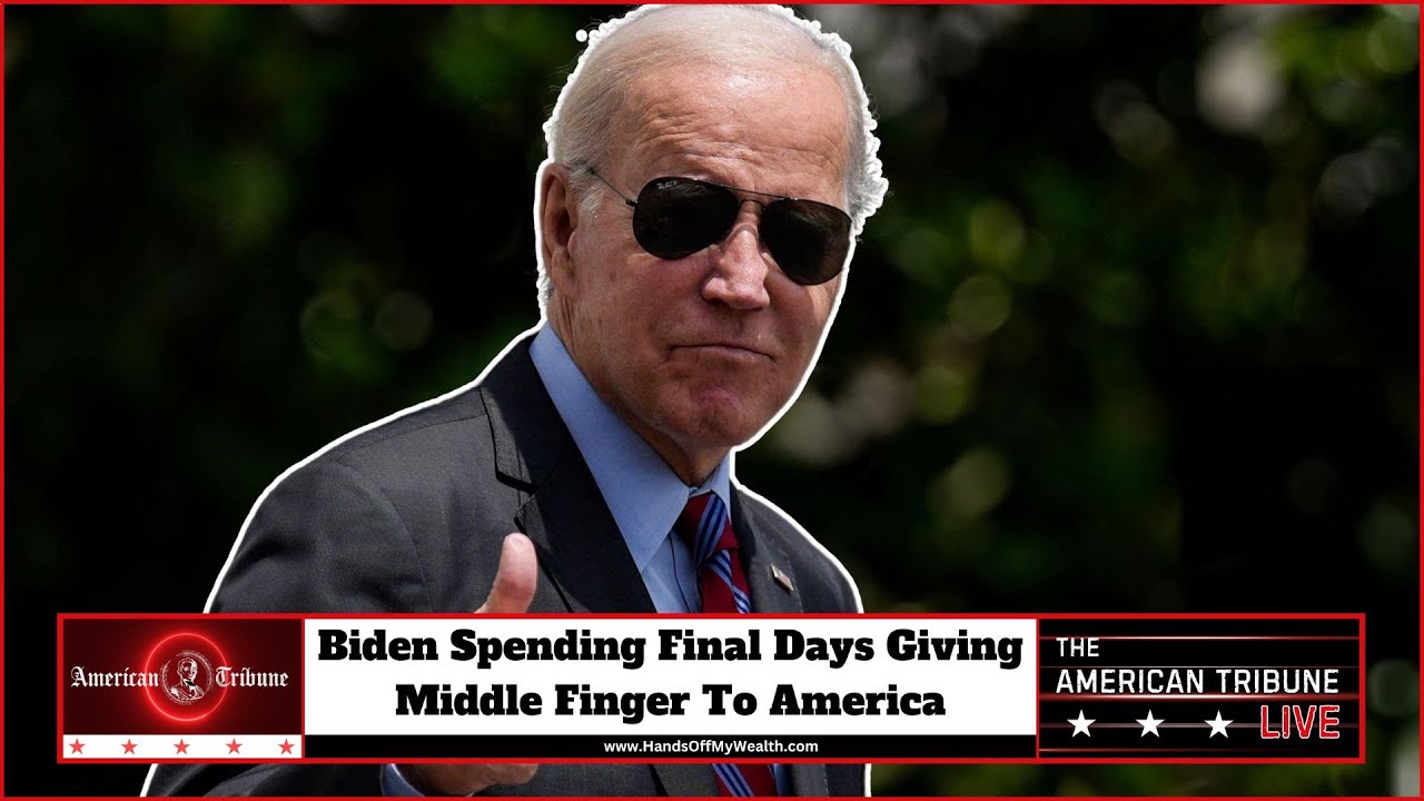 Biden Spending Final Days Giving Middle Finger To America - YouTube