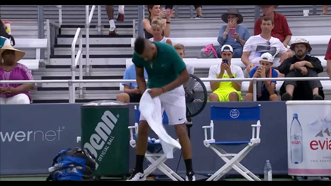Nick Kyrgios Racquet Smashing - YouTube