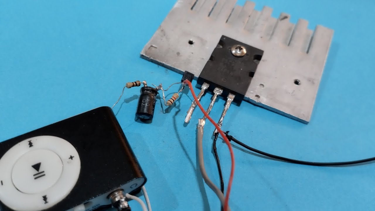 How To//Simple Powerful Amplifier Circuit//using Transistor 2sc5200. DC ...