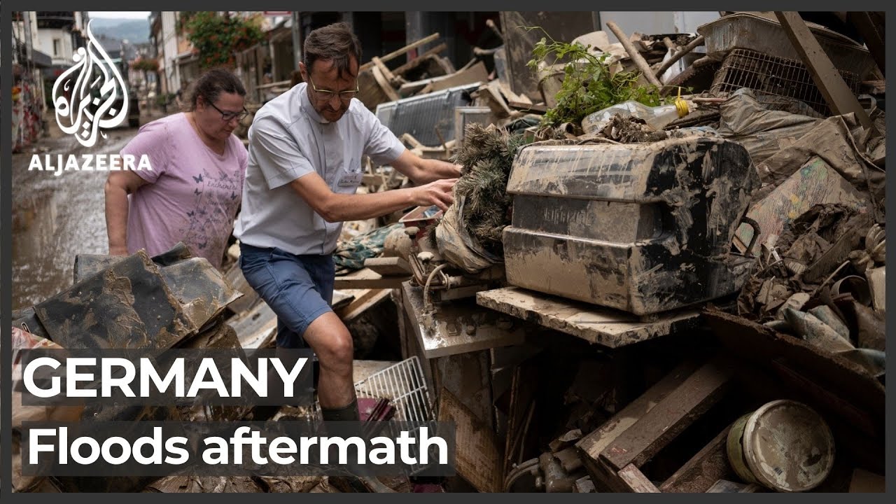 Germany floods: Historic town buried in mud - YouTube