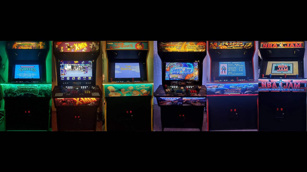 4 Player Arcade Machines(Custom Built) - YouTube