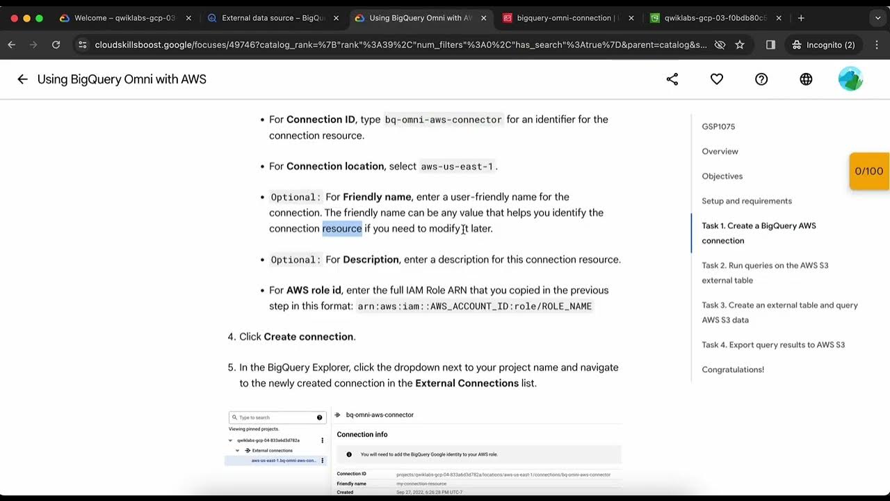 Using BigQuery Omni with AWS | GSP1075 - YouTube