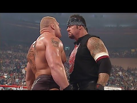 The Undertaker & Triple H confronts Brock Lesnar! 08/26/2002