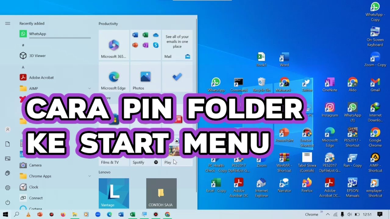 Cara Sematkan Folder ke Start Menu Windows 10 (Beserta Cara ...