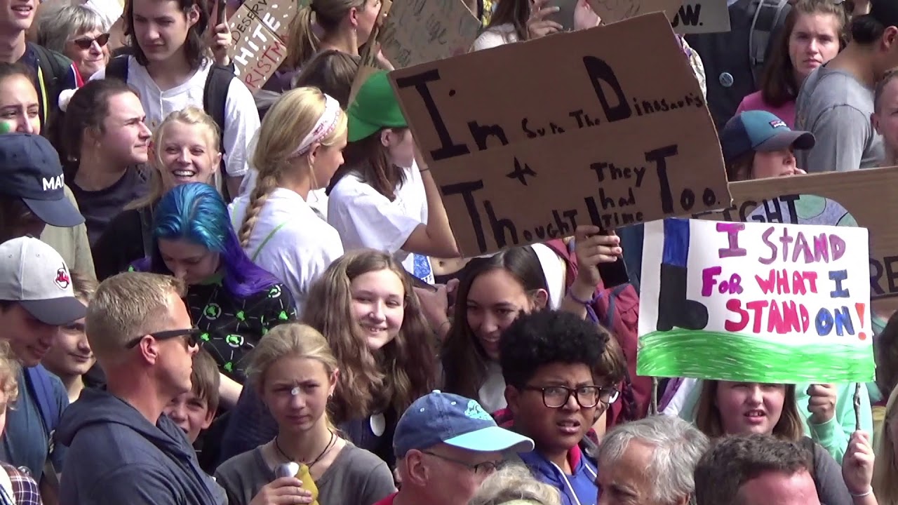 Vermont Climate Strike Rally Chants - YouTube