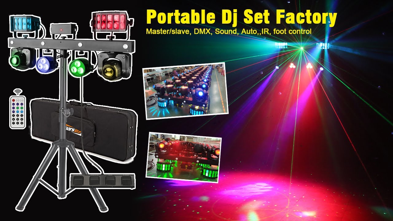 Marslite Portable Dj Set Equipment Party Disco Gig Bar Move Dj Lighting ...