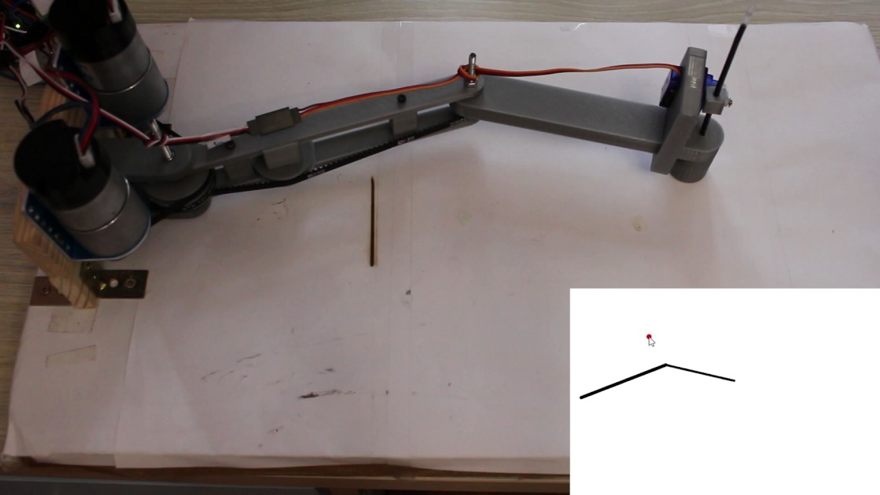 3D Printed SCARA first test - YouTube