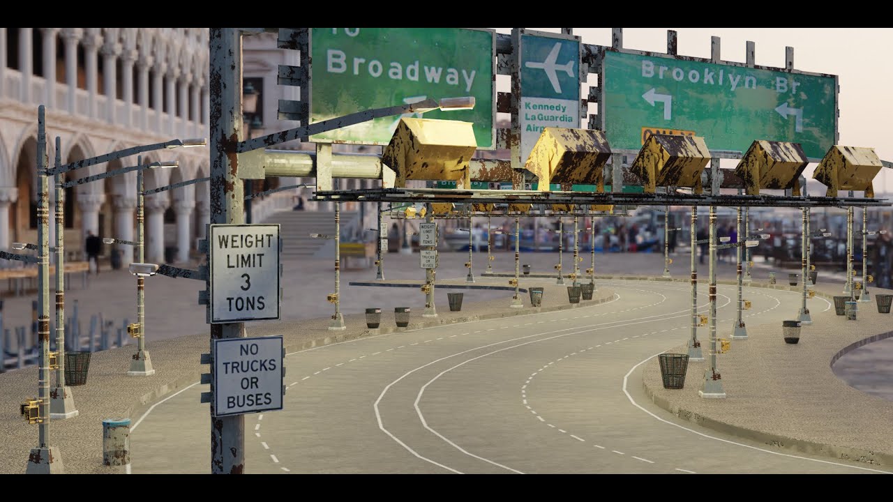 Geometry Nodes Road Generator Demo - YouTube