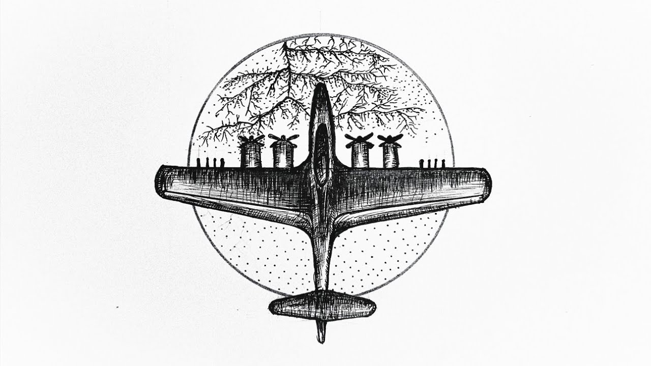 Drawing a bomber jet from top perspective - YouTube