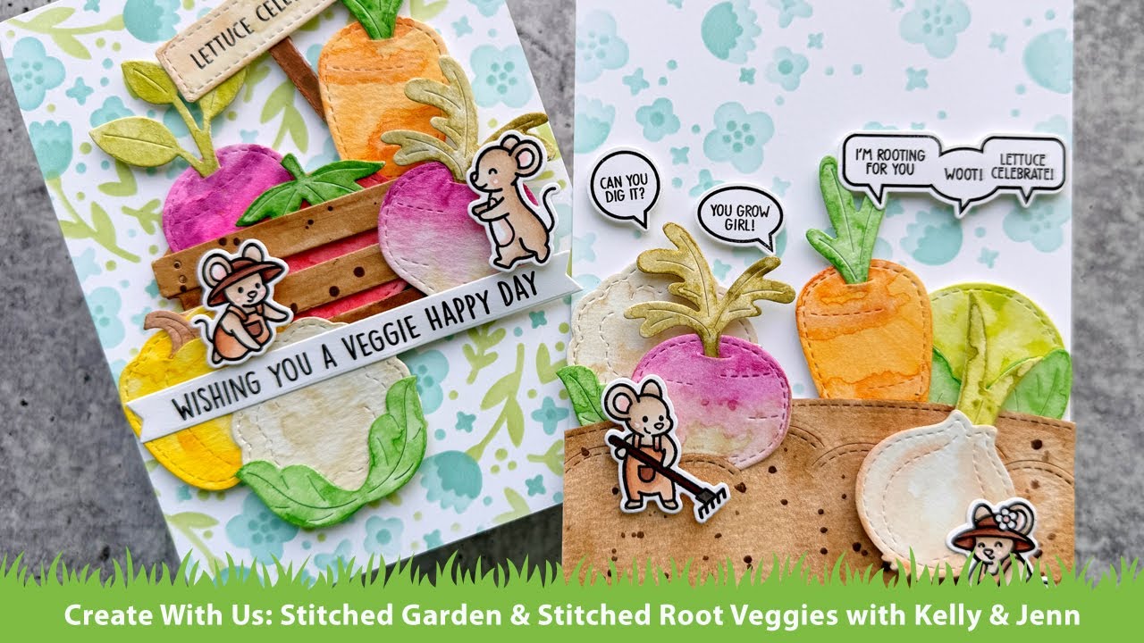 Create With Us: Stitched Garden & Stitched Root Veggies - YouTube