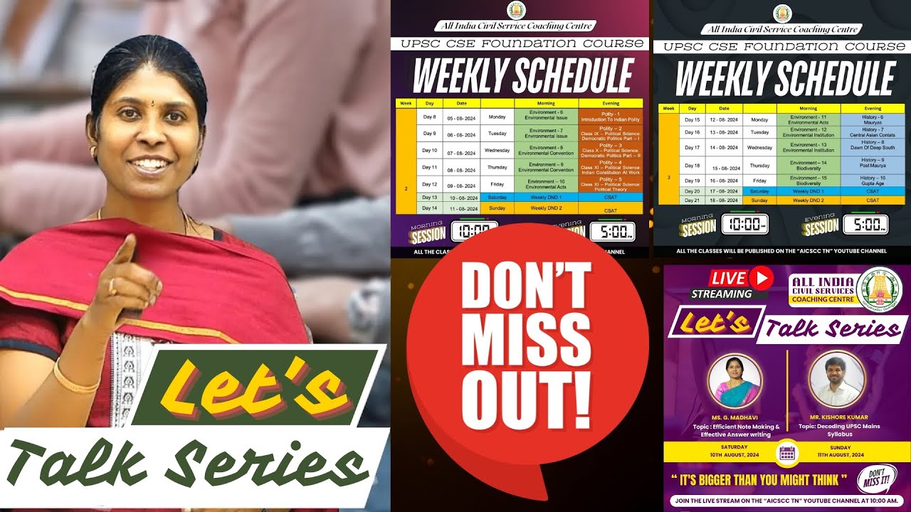 Let's Talk Series: Join Power Packed Weekend Live Session @ AICSCC TN ...