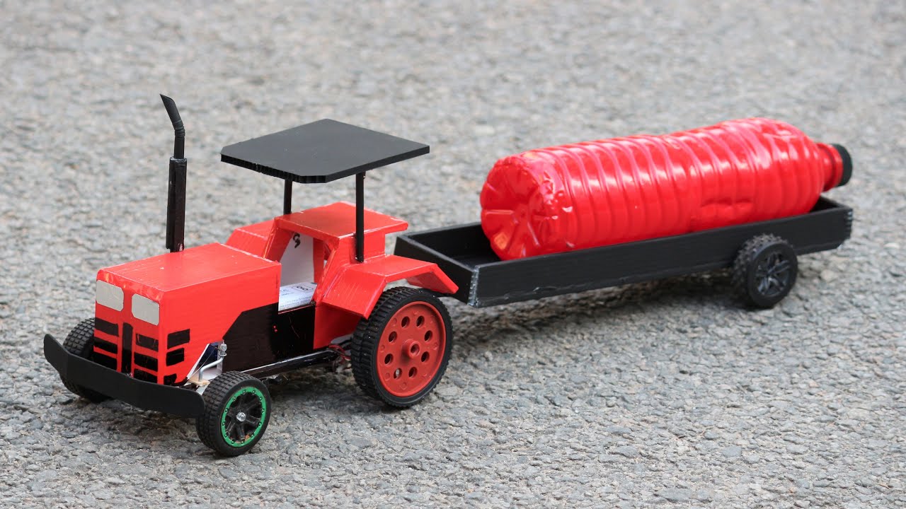 How To Make a Tractor - RC Tractor DC Motor - YouTube