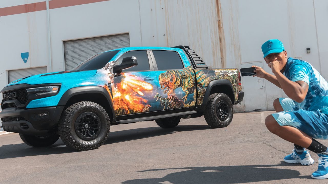 I Almost Crashed My Ram TRX Right After Getting This Custom Wrap Done ...