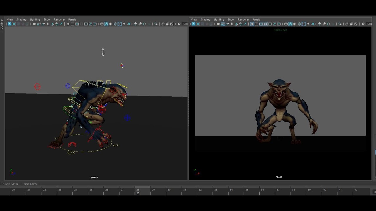 Animation Practice 03 - Maya (Fight Animation) - YouTube