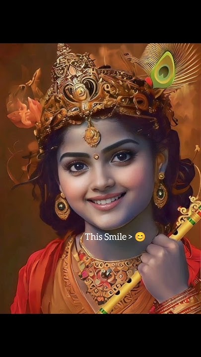 This smile change my mood ☺️🕊️ | jay shree krishna #shorts #youtubeshorts #krishna #trending ...