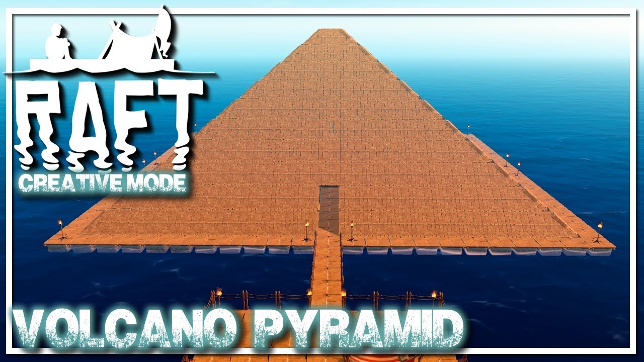 Volcano Pyramid | Raft Creative Gameplay Let's Play EP1 - YouTube