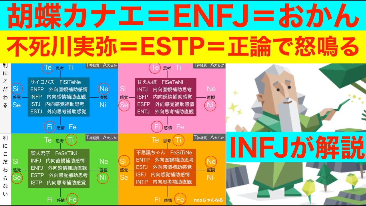 INFJが語る「ESTPとENFJ」MBTI - YouTube