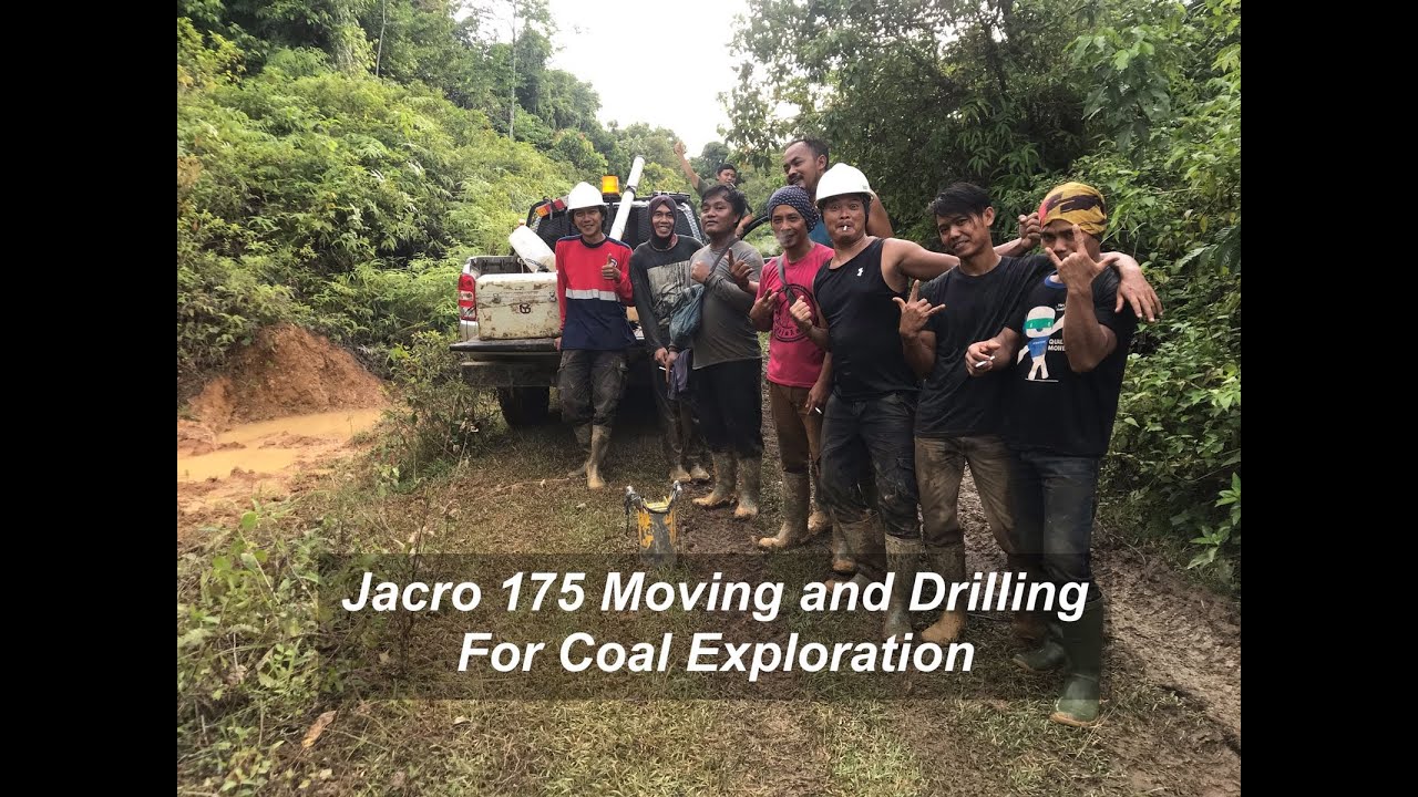 JACRO 175 MOVING AND DRILLING FOR COAL EXPLORATION - YouTube