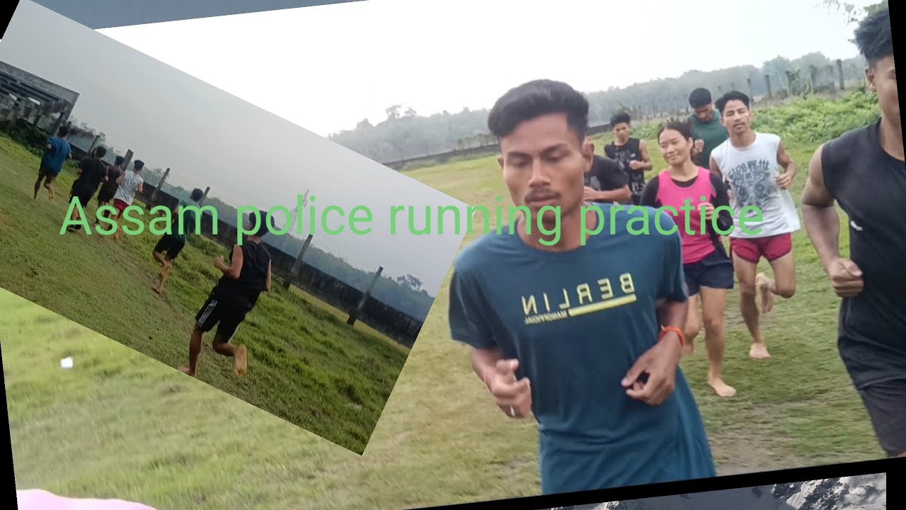 Assam police running practice - YouTube