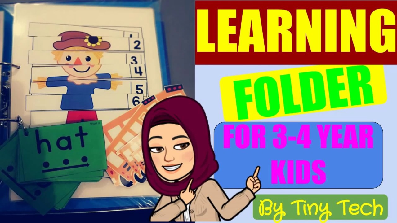 Toddler Learning Folder(Preschool Prep)|| Interactive learning binder ...