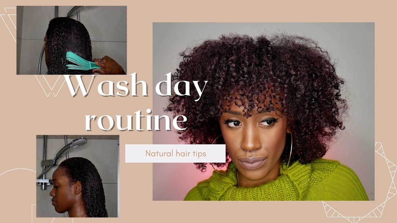 WASH DAY ROUTINE | WASH AND GO | 3C/4A HAIR TYPE - YouTube