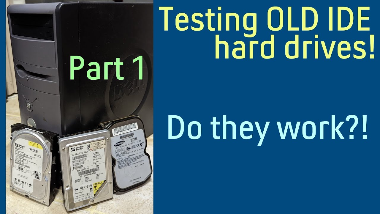 Testing OLD IDE hard drives (Part 1) - YouTube