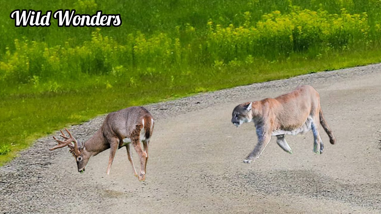 Look What Happened When This Puma Attacked Deer - YouTube