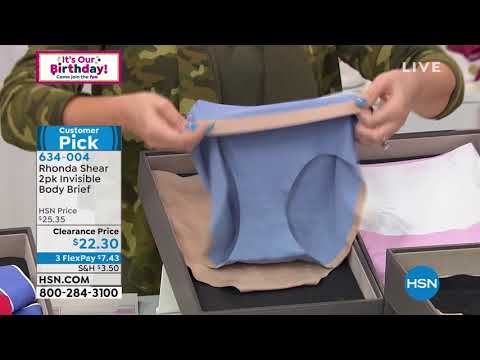 Rhonda Shear 2pack Invisible Body Brief