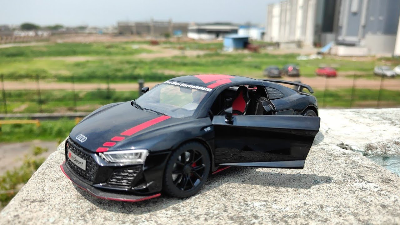 CHEZHI | Unboxing and Review Audi R8 | 1/24 Scale | Black Sports Car ...