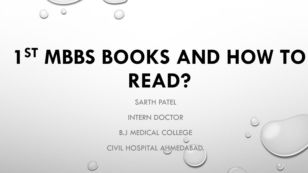 1st mbbs books & reading strategies in gujarti || sarth patel - YouTube