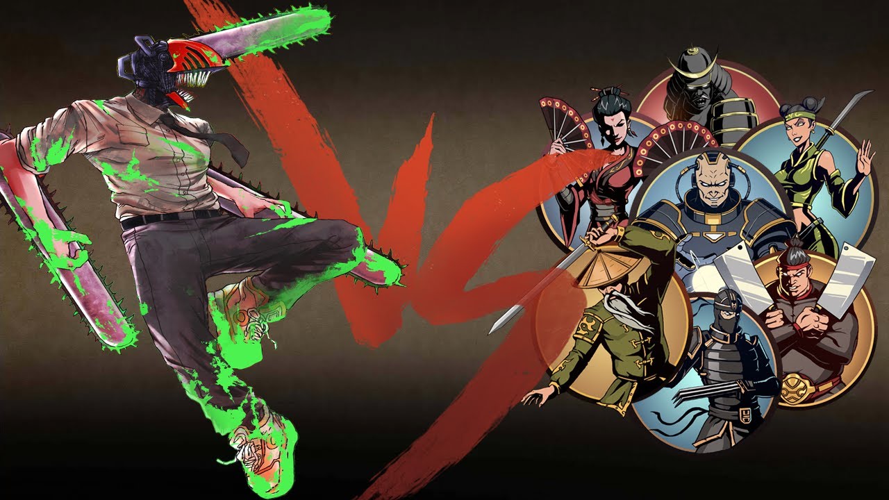 Shadow Fight 2, Chainsaw Man Vs All Bosses - YouTube