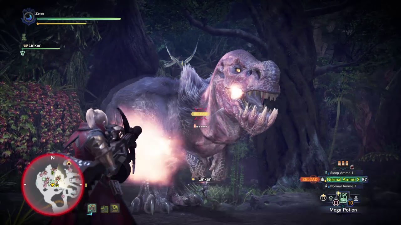 Monster Hunter World Iceborne - Hunting a furry Dino - YouTube