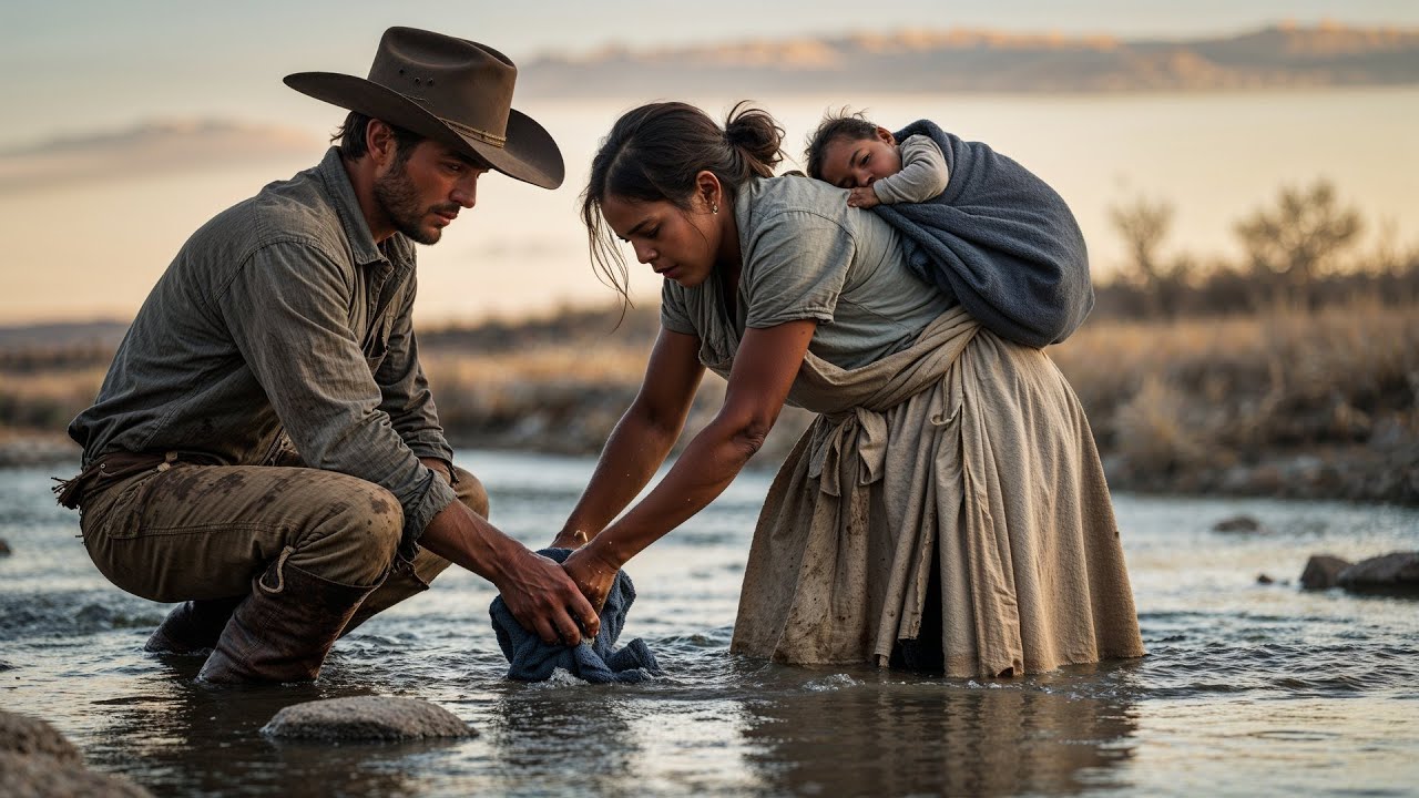Cowboy Found Her Washing Clothes In The River With A Baby On Her Back ...