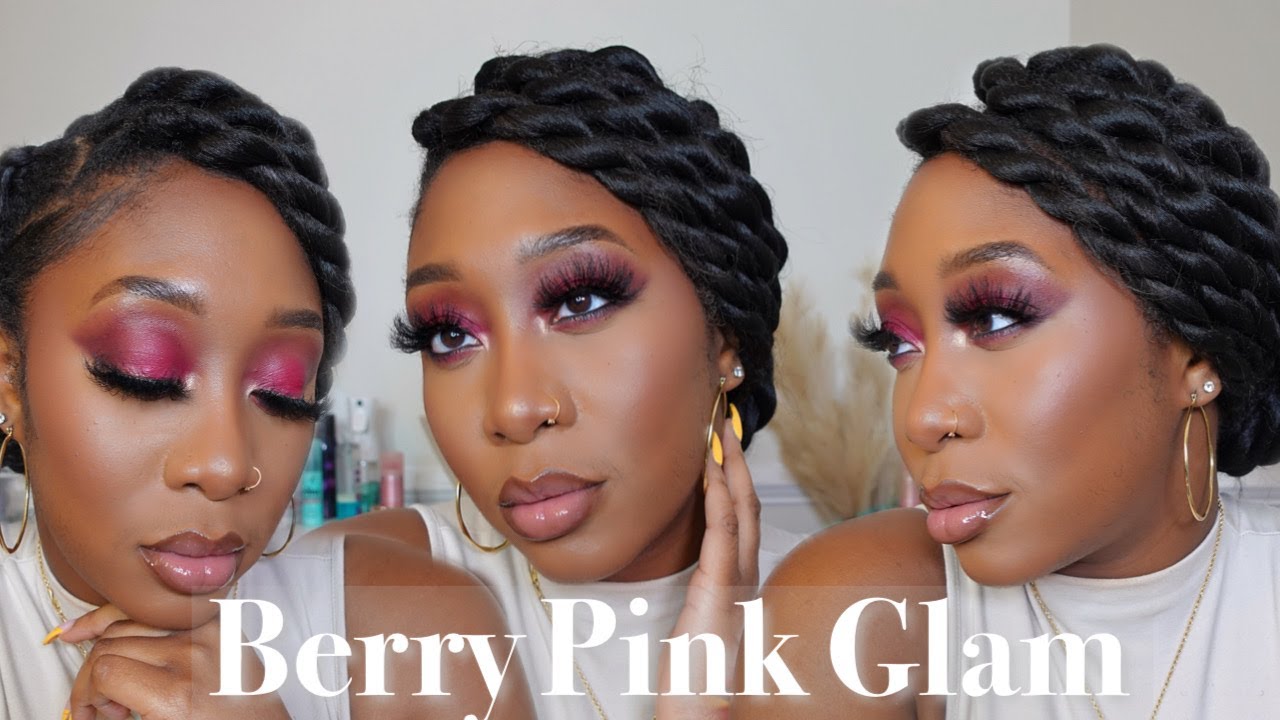 Berry Pink Glam Makeup Tutorial - YouTube