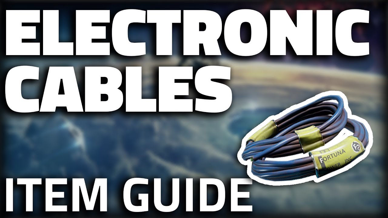 Electronic Cables - Item Guide - The Cycle Frontier - YouTube