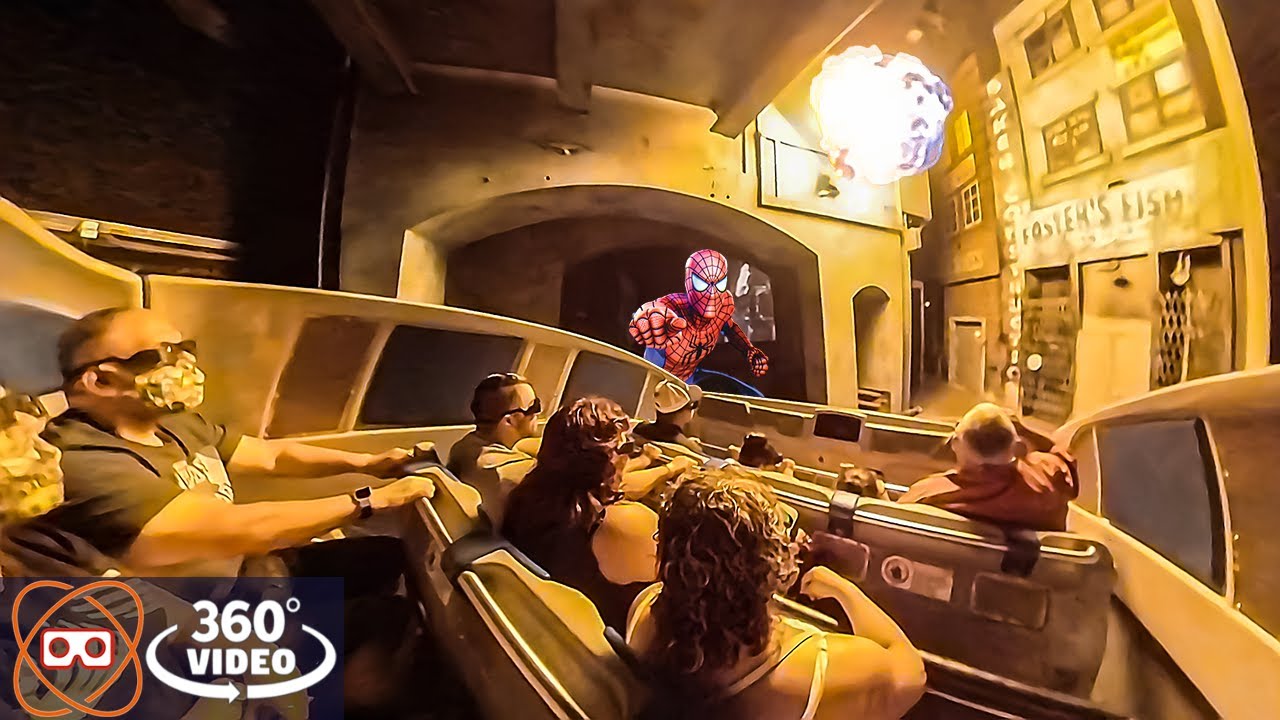 [360] BEST Marvel Spider-Man Ride | Universal Orlando Islands of ...