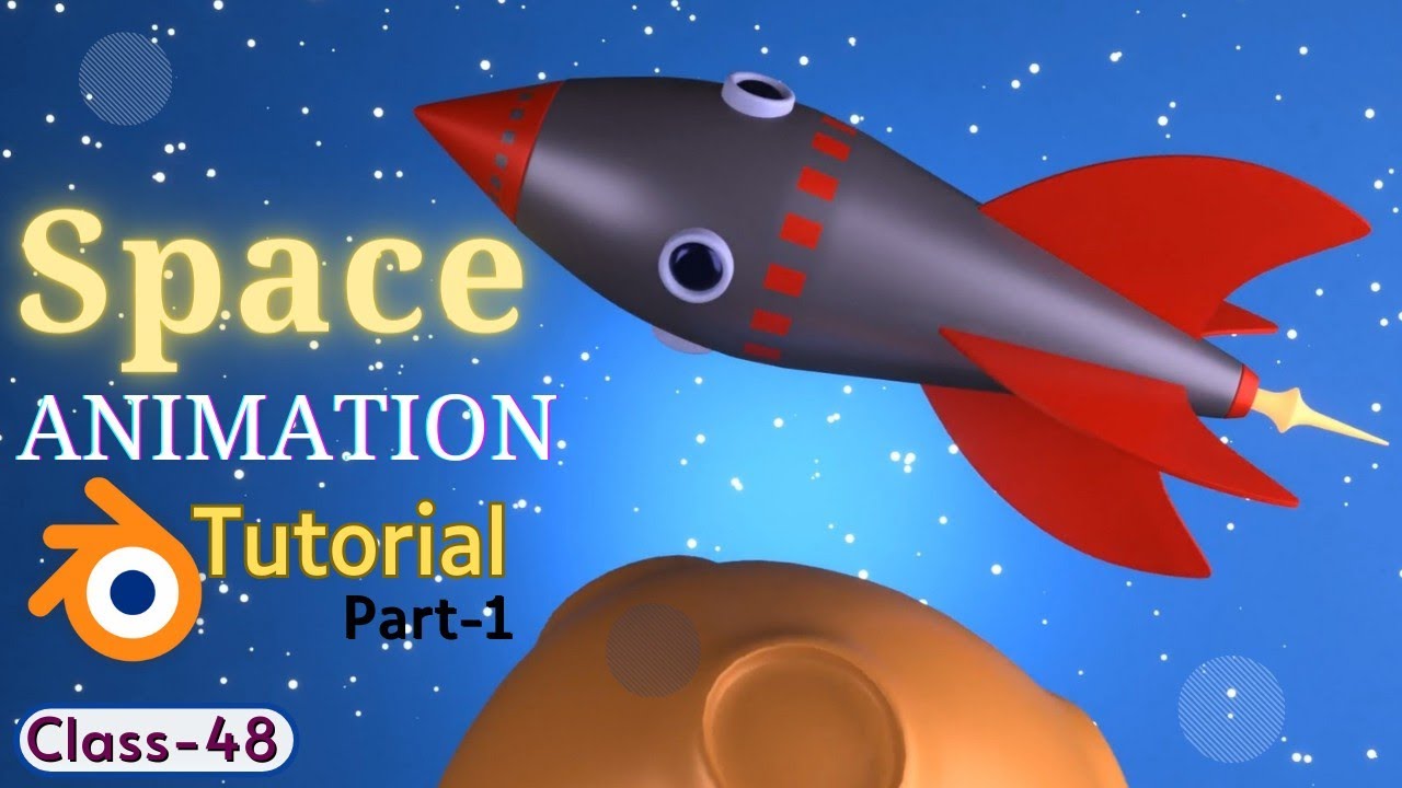 Class- 48 | Blender Space Animation Tutorial Part-1 | Aircraft ...