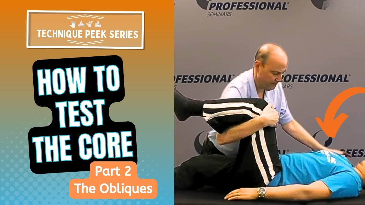 How to Test the CORE Muscles - Internal and External Obliques ...