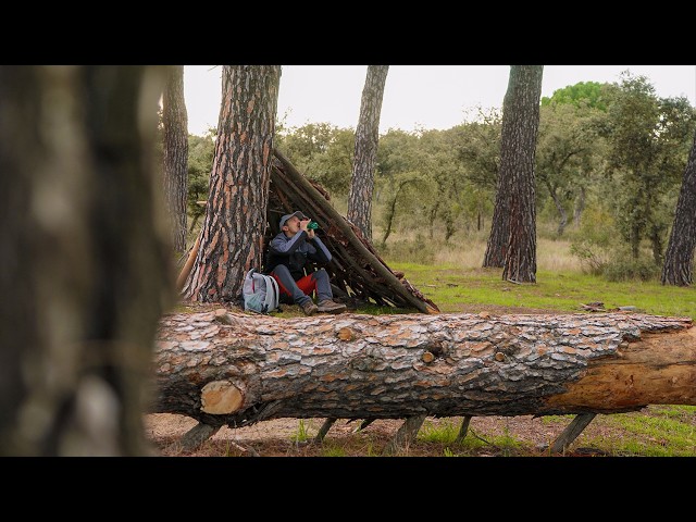 Construye Un Refugio En El Monte Usando Ramas Y Tierra