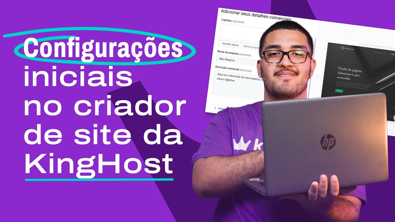 Como Fazer as Primeiras Configurações no Criador de Site da KingHost ...