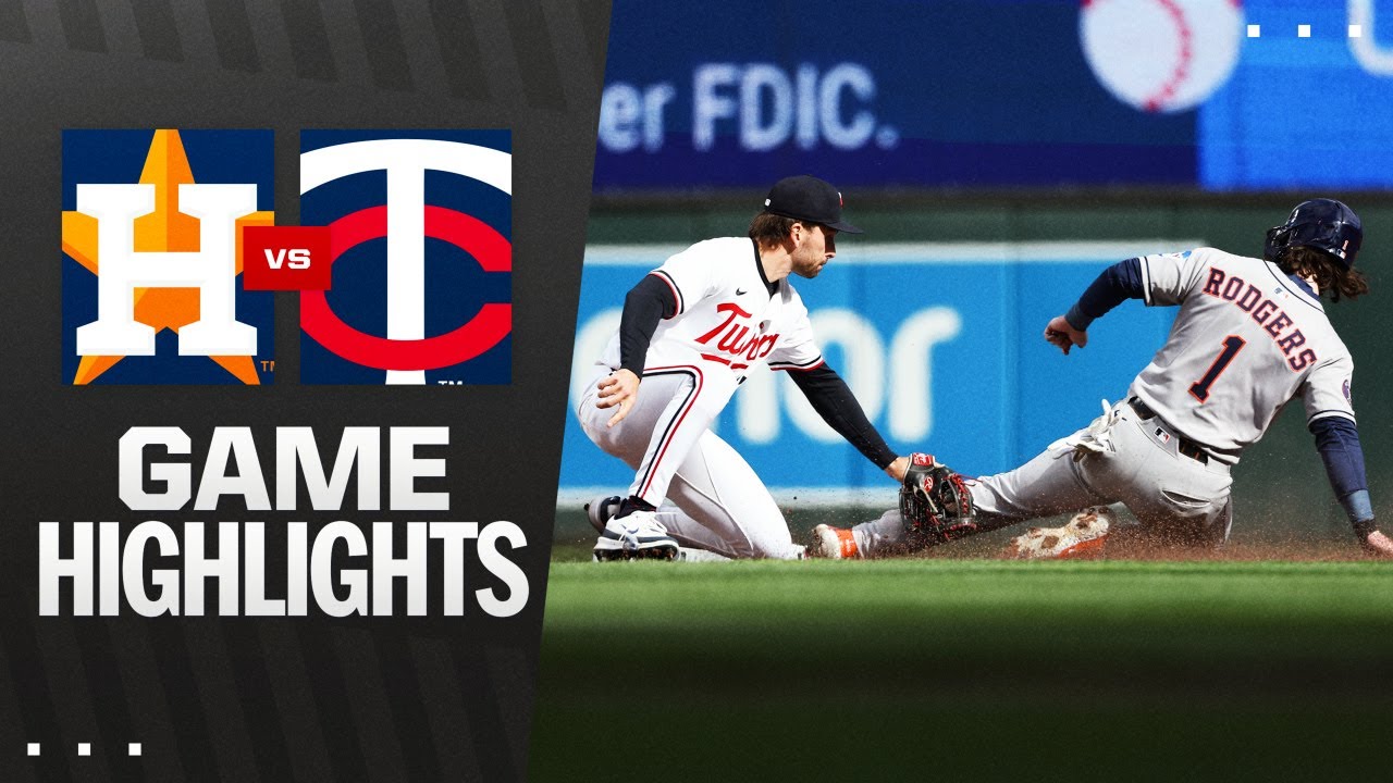 Astros vs. Twins Game Highlights (4/3/25) | MLB Highlights - YouTube