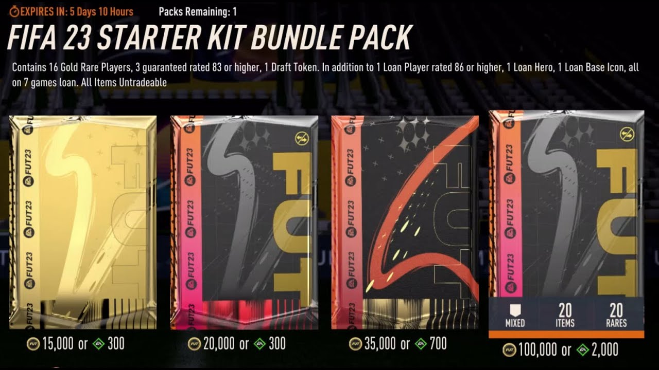 FIFA 23 Starter Kit Bundle Pack 🤔📢 good or waste? - YouTube