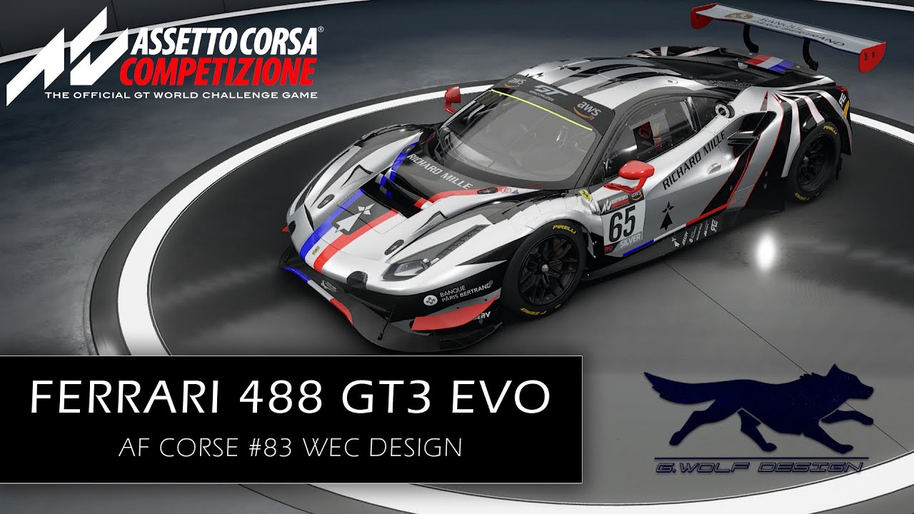 AF Corse GTE #83 - Ferrari 488 GT3 EVO | ACC Livery - YouTube