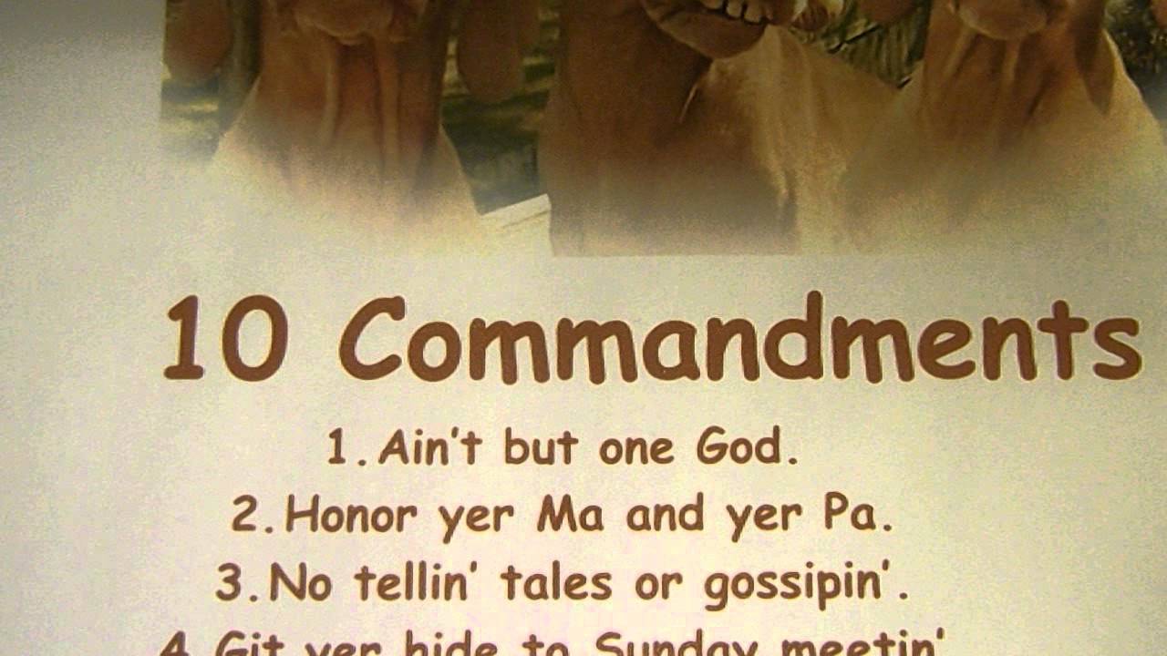 The Hillbilly Ten 10 Commandments II Featuring the Hilllbilly Dogs Only ...