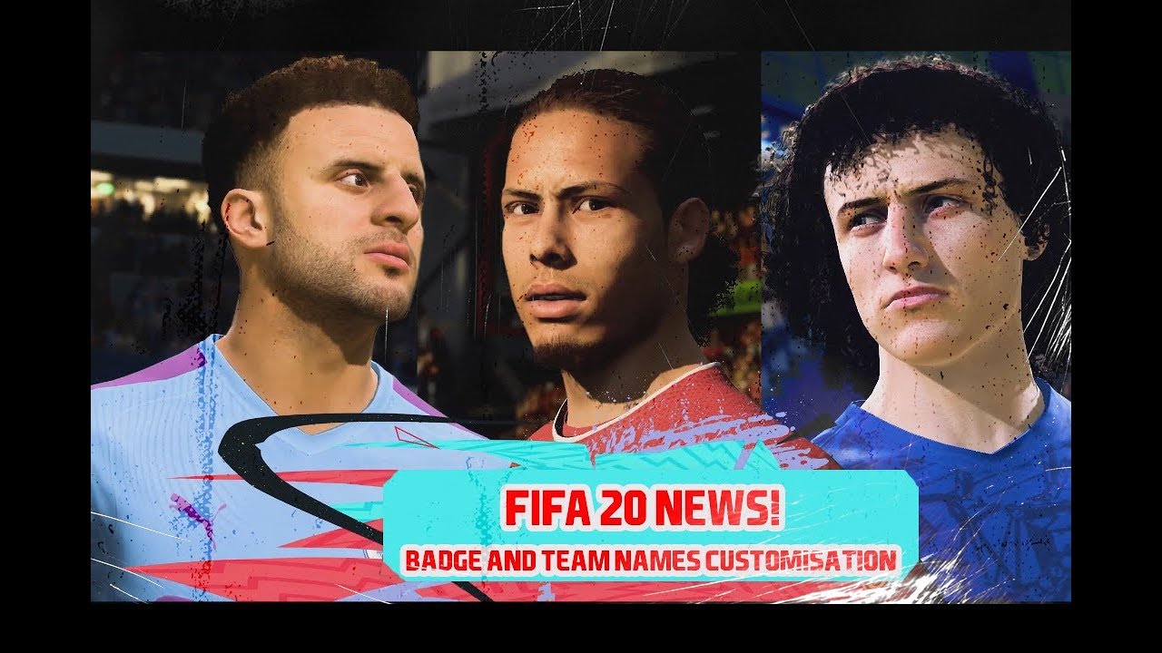FIFA 20 - CUSTOM BADGES? CHANGE TEAM NAMES? - YouTube