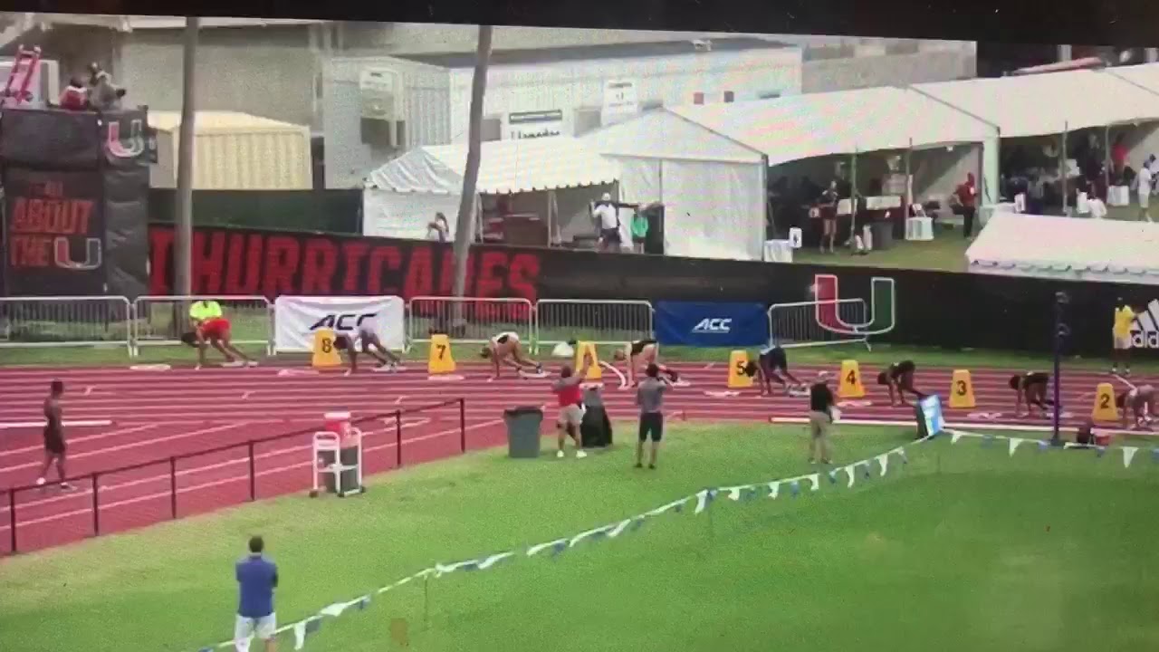 Symone Mason- 2018 ACC Outdoor Championship 200m Final - YouTube