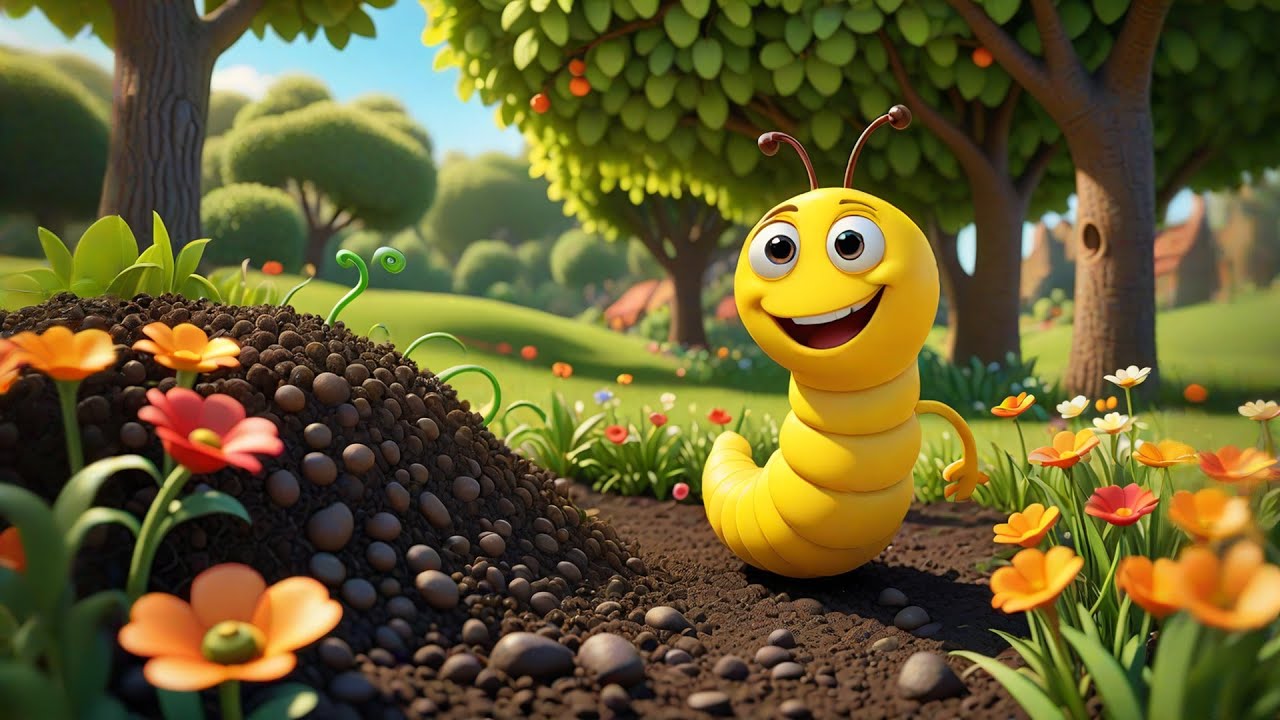 Five Wiggly Worms Say One to Five | Counting Song for Kids | Learn ...