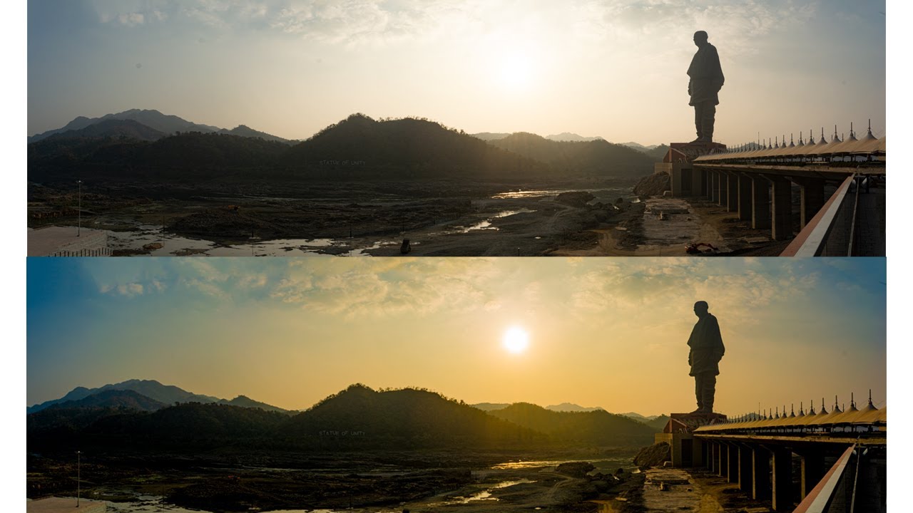Photo Editing in Photoshop | Speed Art | Statue Of Unity - YouTube