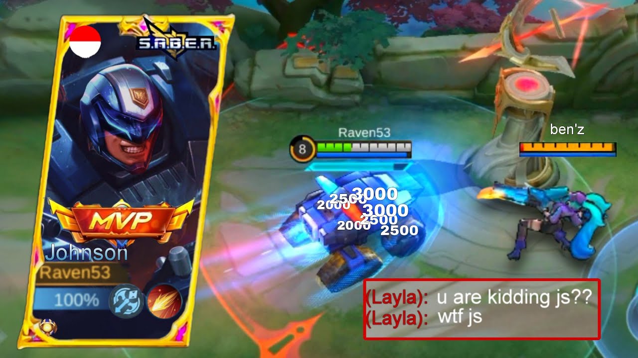 JOHNSON MAGE INSANE KILLS ENEMY IN TURRET | BEST BUILD JOHNSON MAGE ...