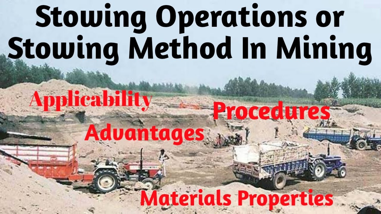Stowing Operations in Coal Mining // Hydraulic Sand Stowing Operations ...